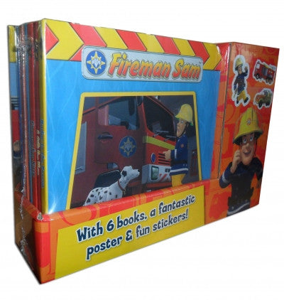 Fireman Sam 6 Books Collection Box - Gift Set Pack Fantastic Poster wi ...