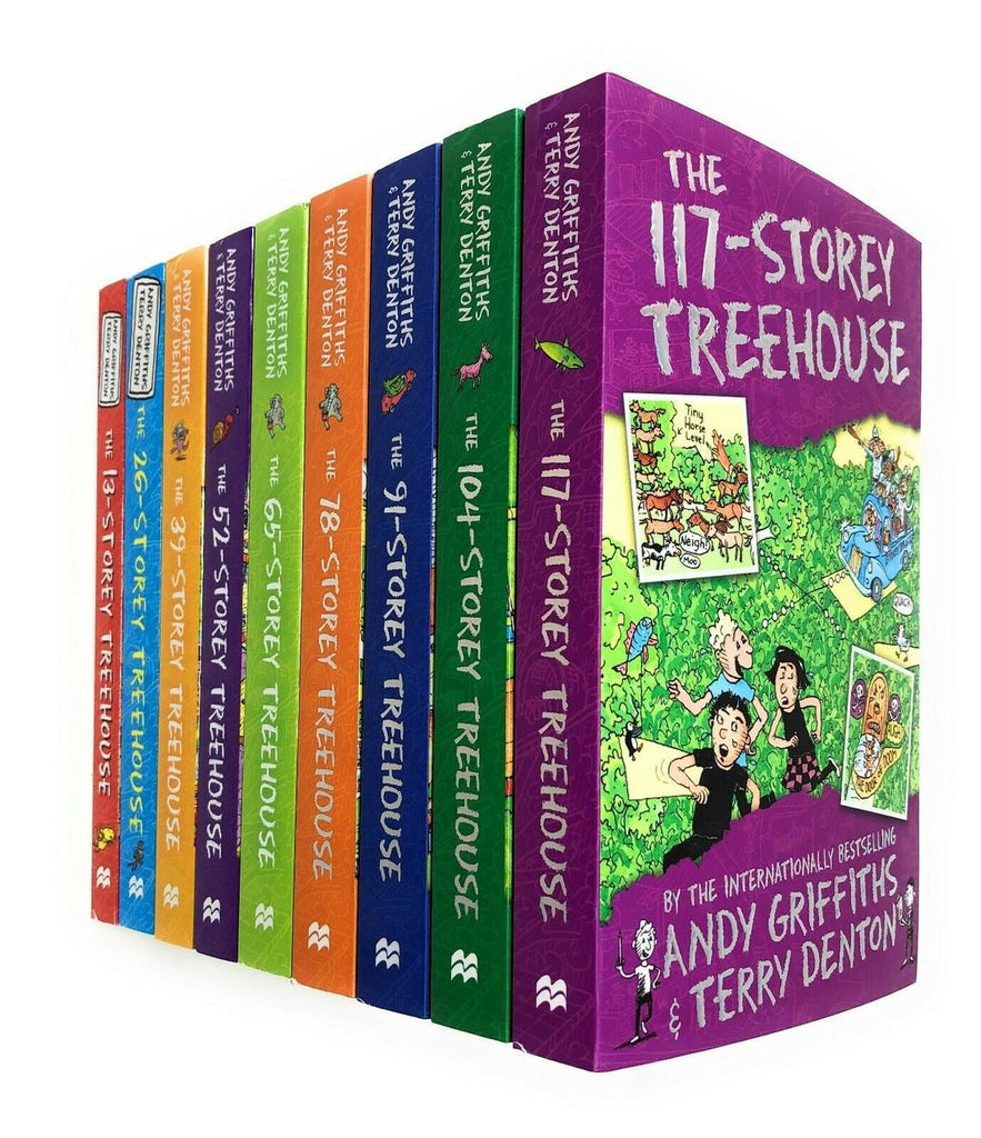 The 13 Storey Treehouse Collection 9 Books Set By Andy Griffiths & Ter ...